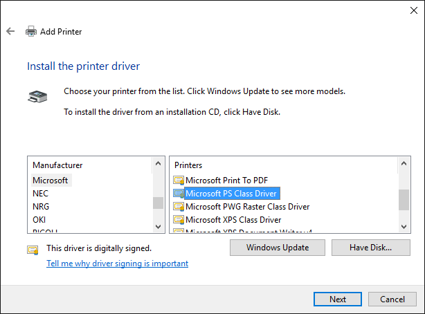 Adding a printer manually – Bullzip Knowledge Base Adding a printer manually – Bullzip Knowledge Base